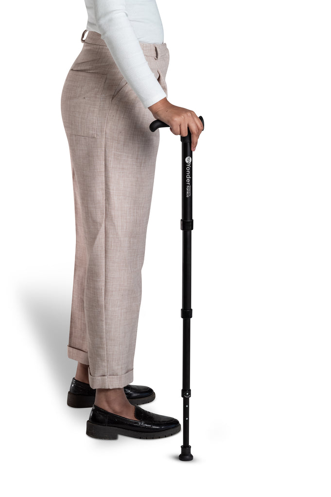 Yonder telescopic folding walking stick – Parkinson's UK shop